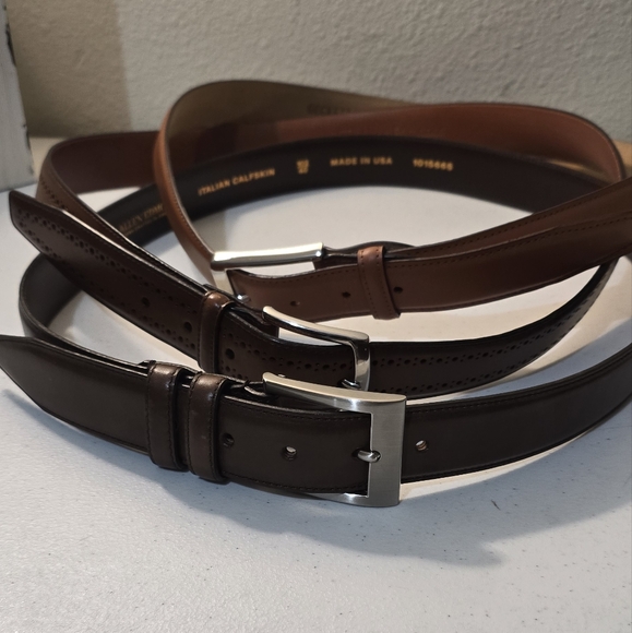 Allen Edmonds | Accessories | Allen Edmond Mens Brown Leather Belts ...